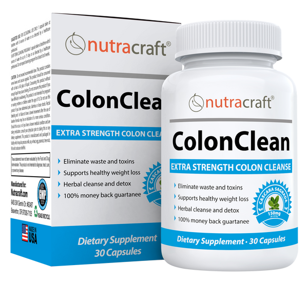 ColonClean 15 Day Colon Cleanse & Detox - 30 Capsules | Nutracraft